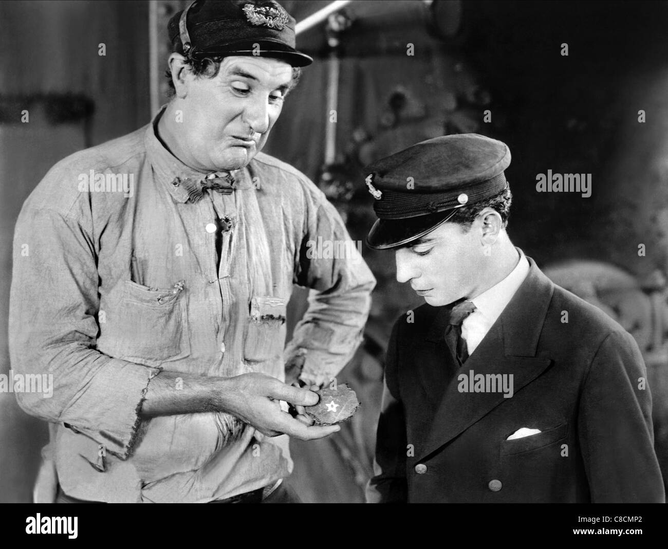 ERNEST TORRENCE, BUSTER KEATON, STEAMBOAT BILL JR., 1928 Stock Photo ...