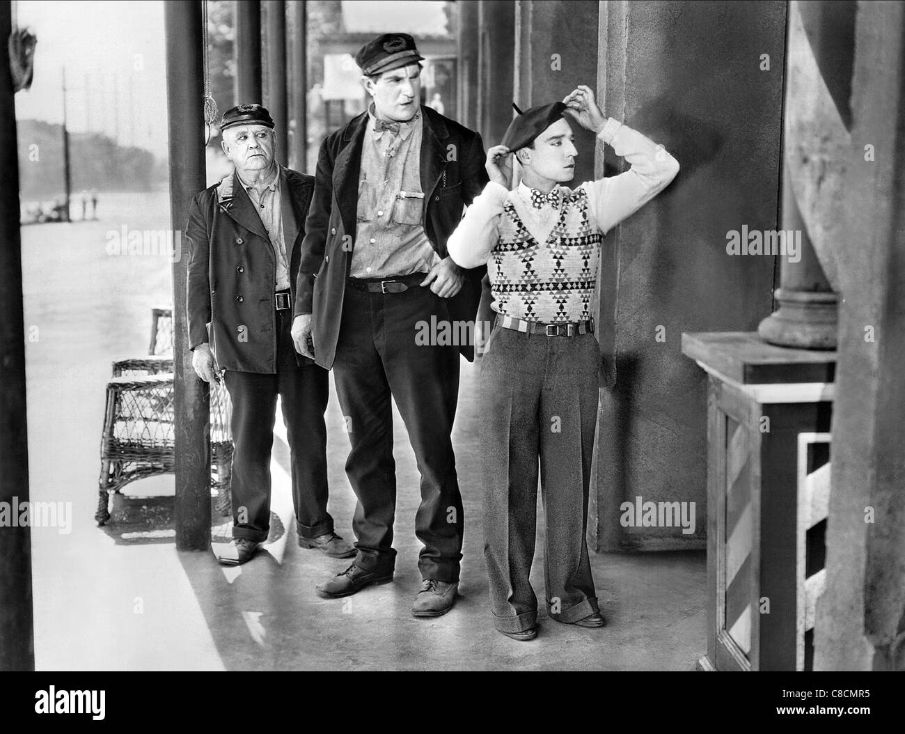 ERNEST TORRENCE, BUSTER KEATON, STEAMBOAT BILL JR., 1928 Stock Photo ...