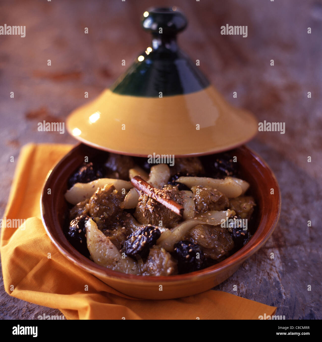 Lamb Tajine with fruit Stock Photo - Alamy