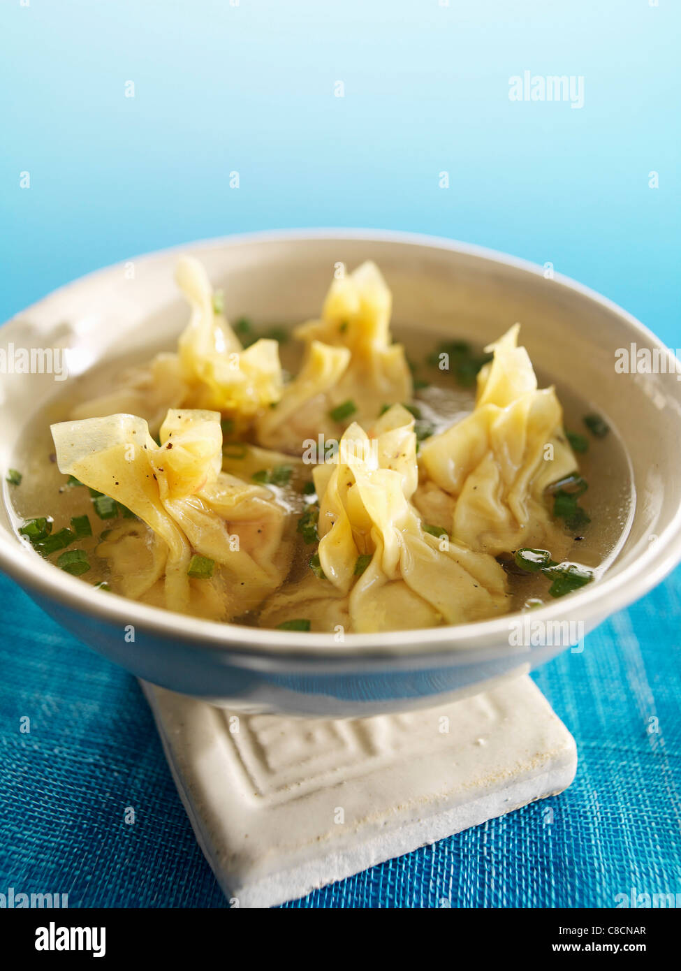 Chinese ravioli soup Stock Photo - Alamy