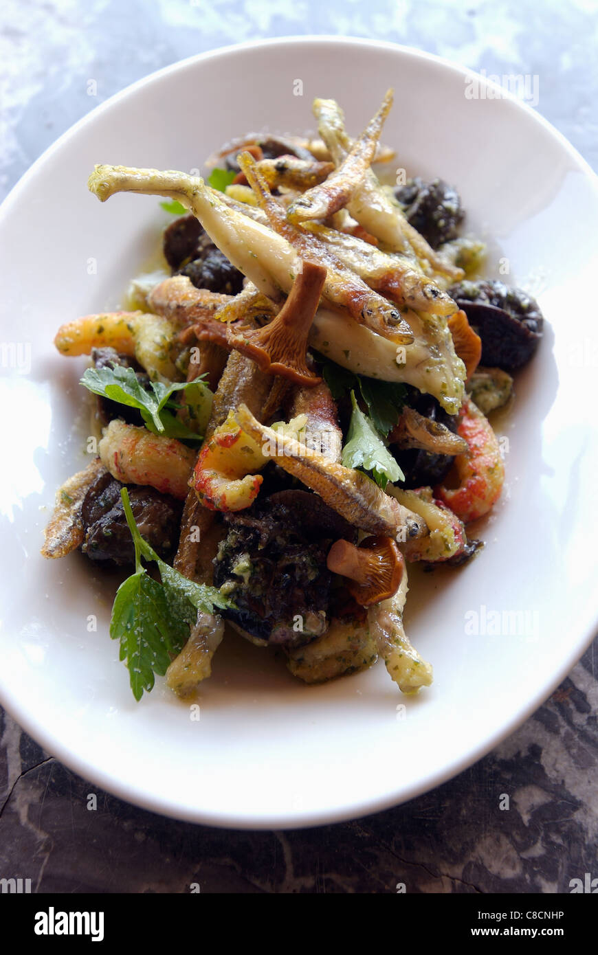 Fisherman's fried fish Fricassée Stock Photo - Alamy