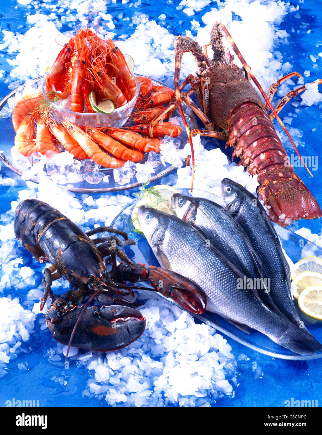Fish and seafood Stock Photo - Alamy