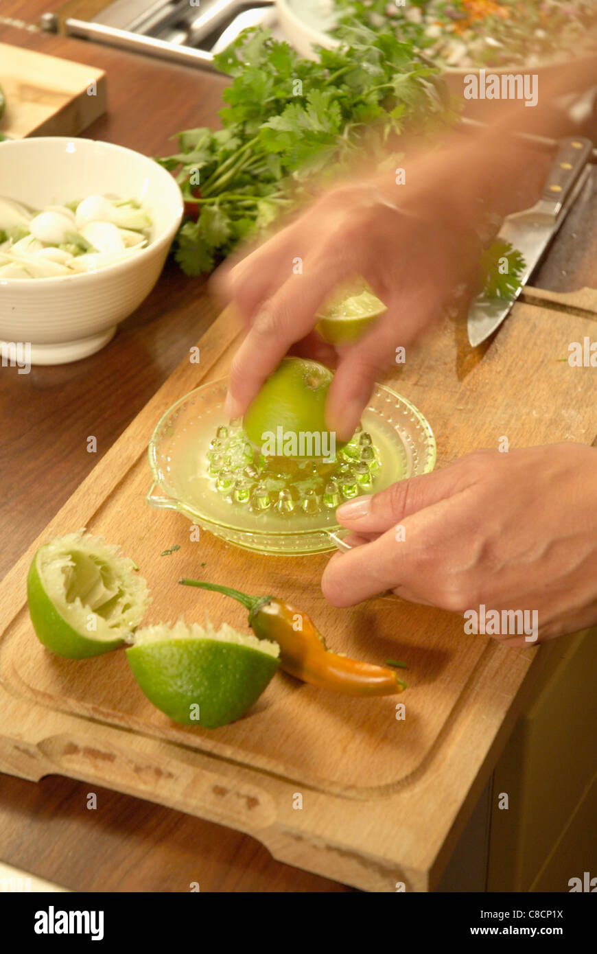 Hand Squeezing Food High Resolution Stock Photography and Images - Alamy