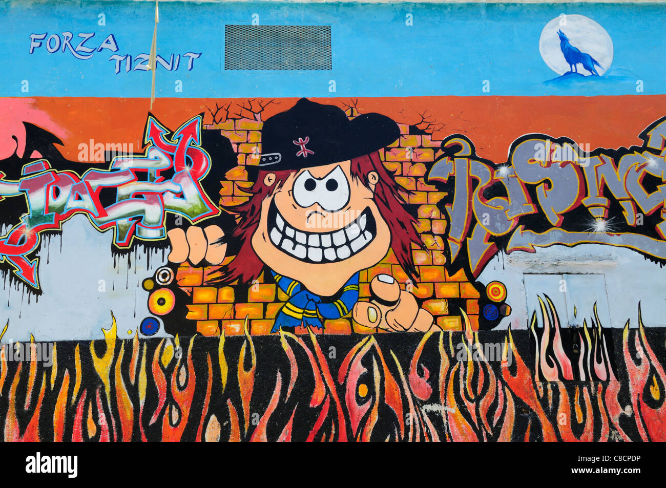 Street Art Graffiti, Tiznit, Souss-Massa-Draa Region, Morocco Stock ...