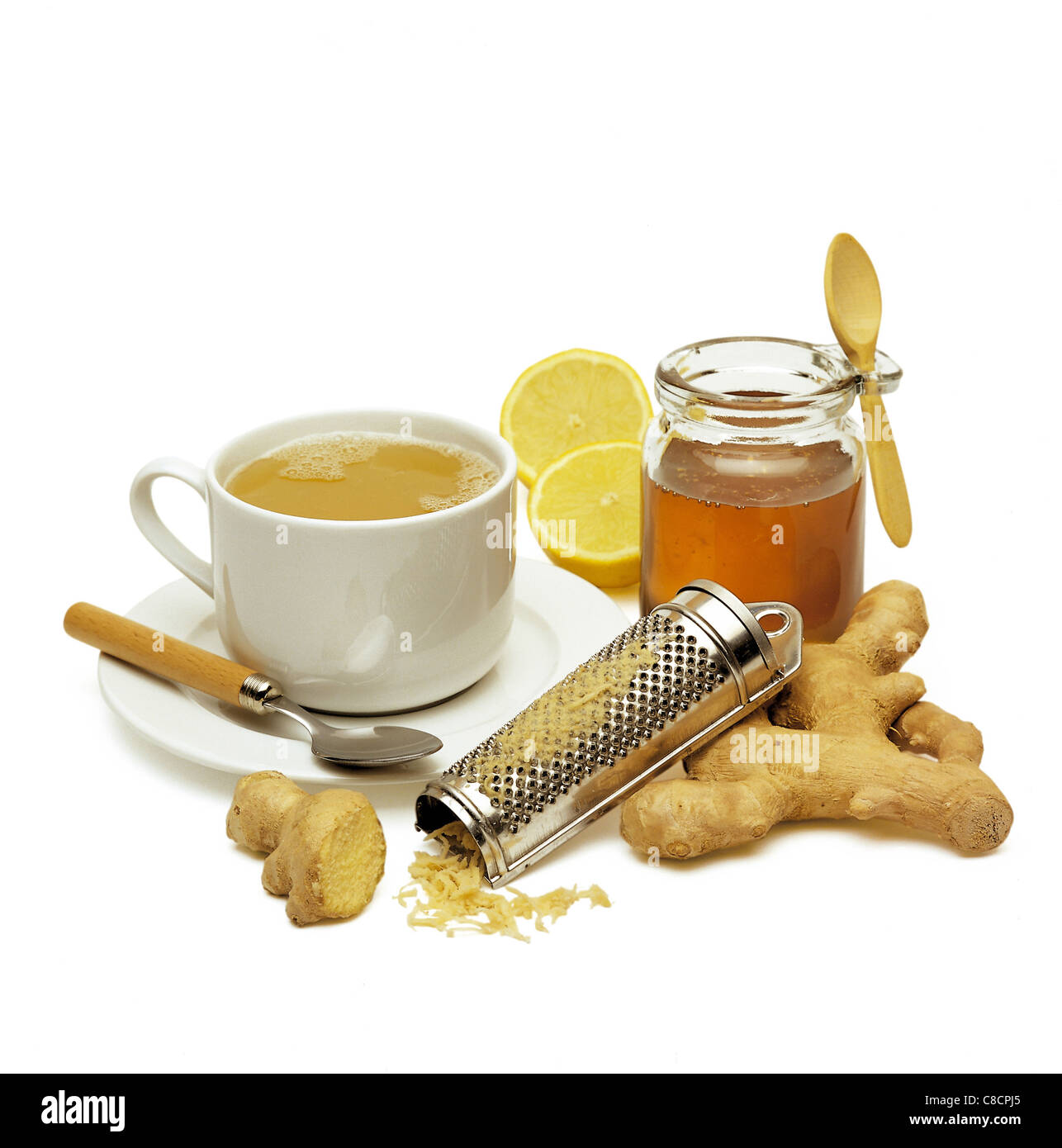 Ginger and honey infusion Cut Out Stock Images & Pictures - Alamy