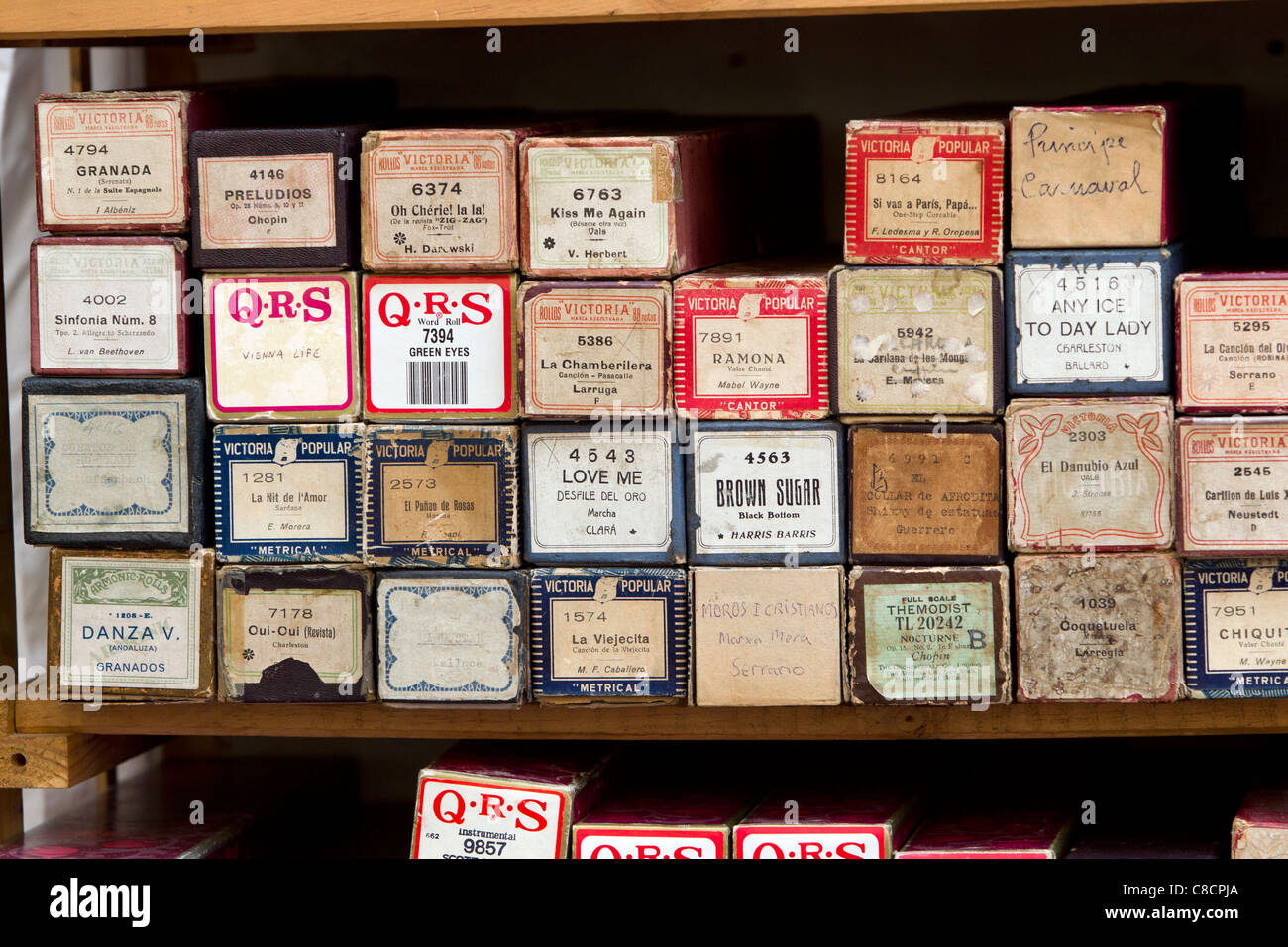 Player piano rolls hi-res stock photography and images - Alamy