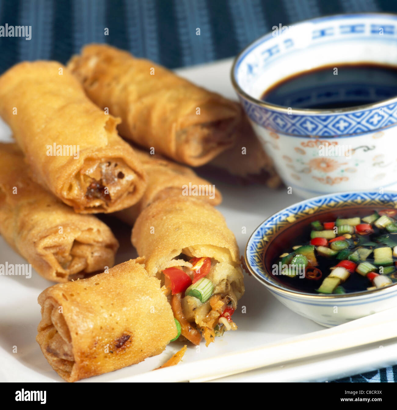 Chinese Spring roll Stock Photo - Alamy