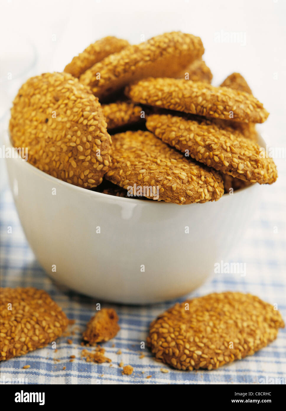 sesame seed cookies Stock Photo - Alamy