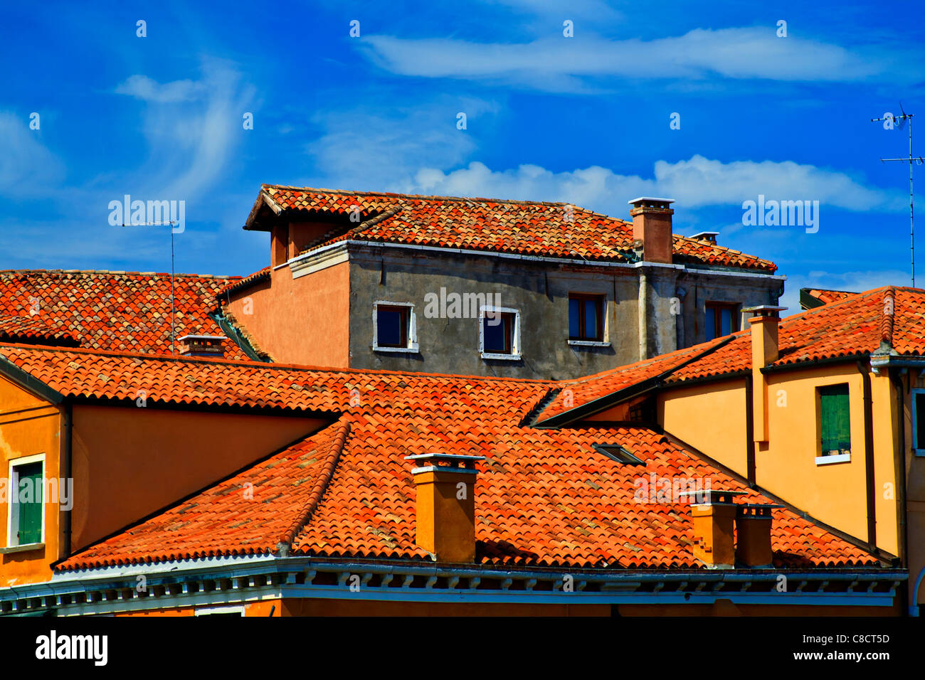 Roof tiles venice italy hi-res stock photography and images - Alamy