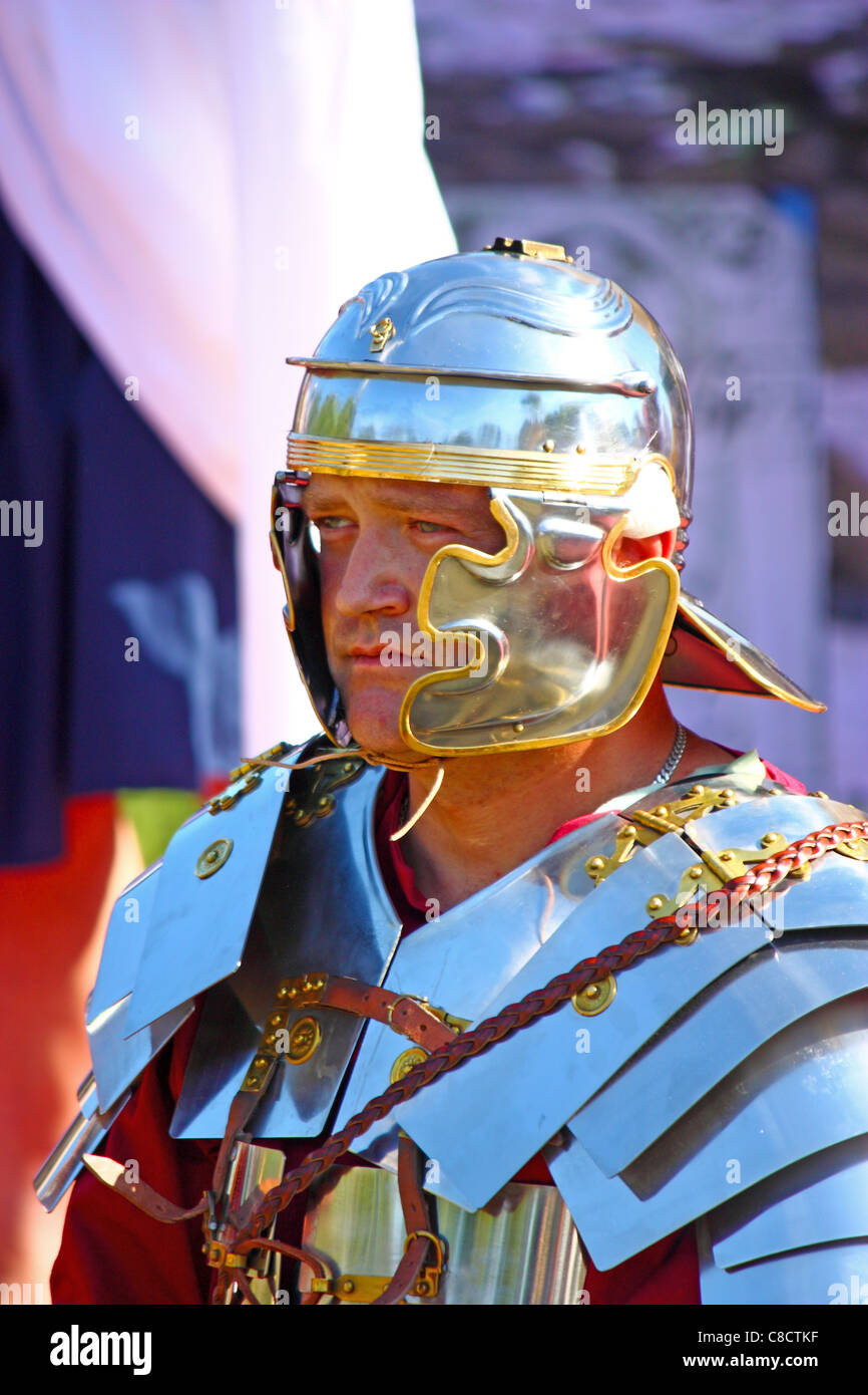 Roman soldier during Roman show in Andautonia, Panonia ( Scitarjevo ...