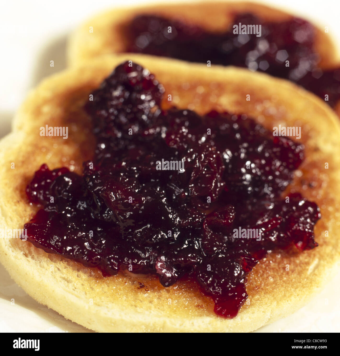Buttered toasted muffins hi-res stock photography and images - Alamy