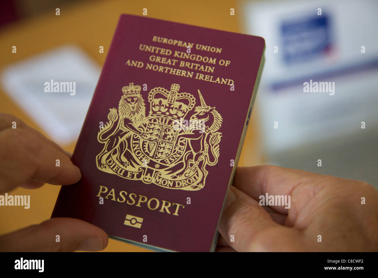 A British Passport Stock Photo - Alamy