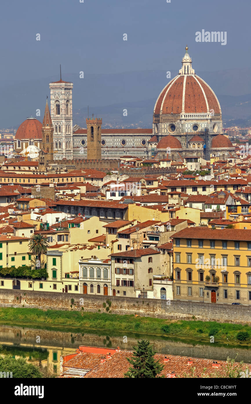 Panoramic views of the Old Town of Florence Stock Photo - Alamy