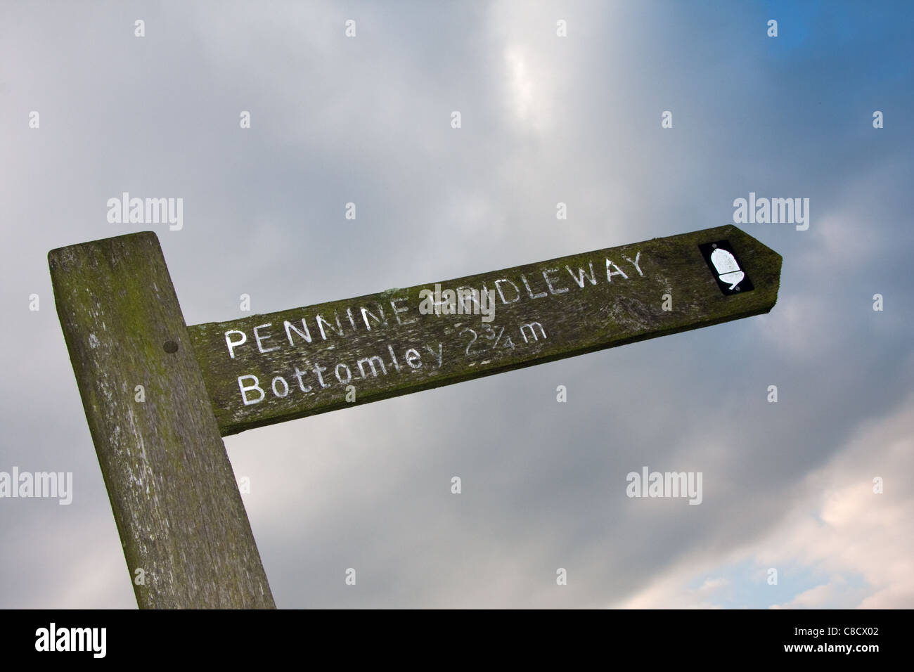 Pennine Bridleway sign Stock Photo - Alamy