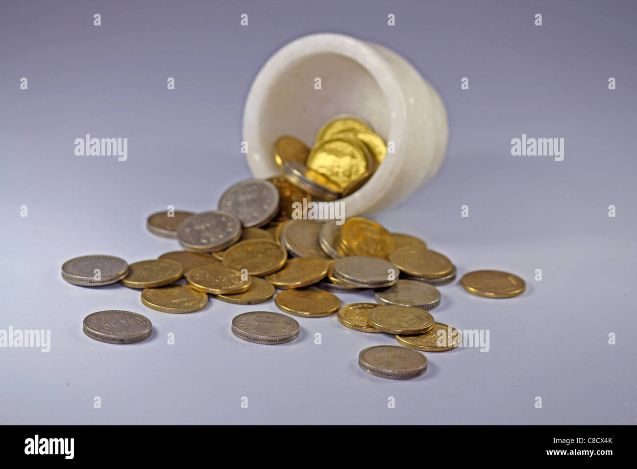 Old indian coins hi-res stock photography and images - Alamy