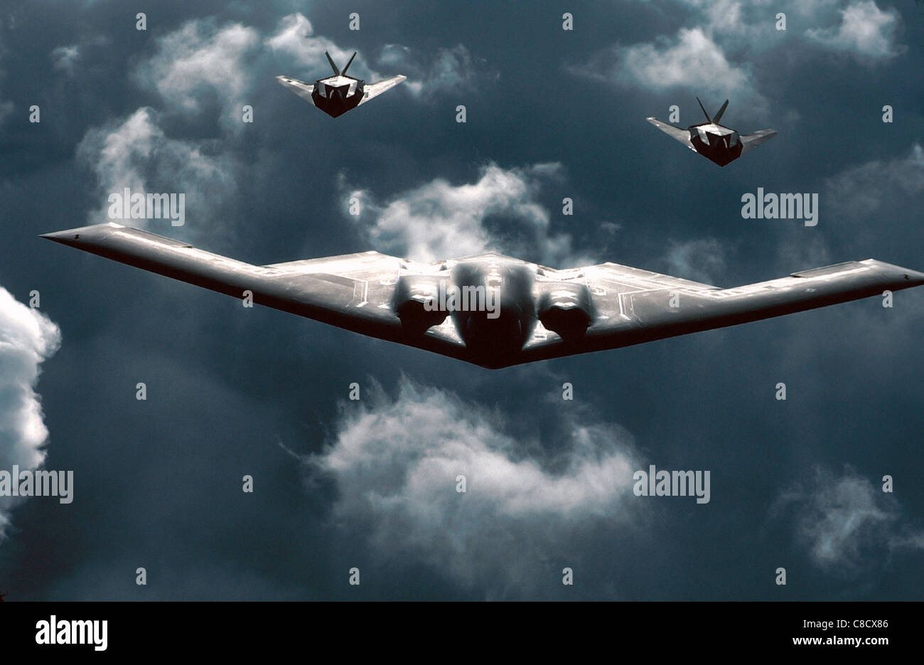 B2 stealth bomber spirit aircraft Stock Photo - Alamy