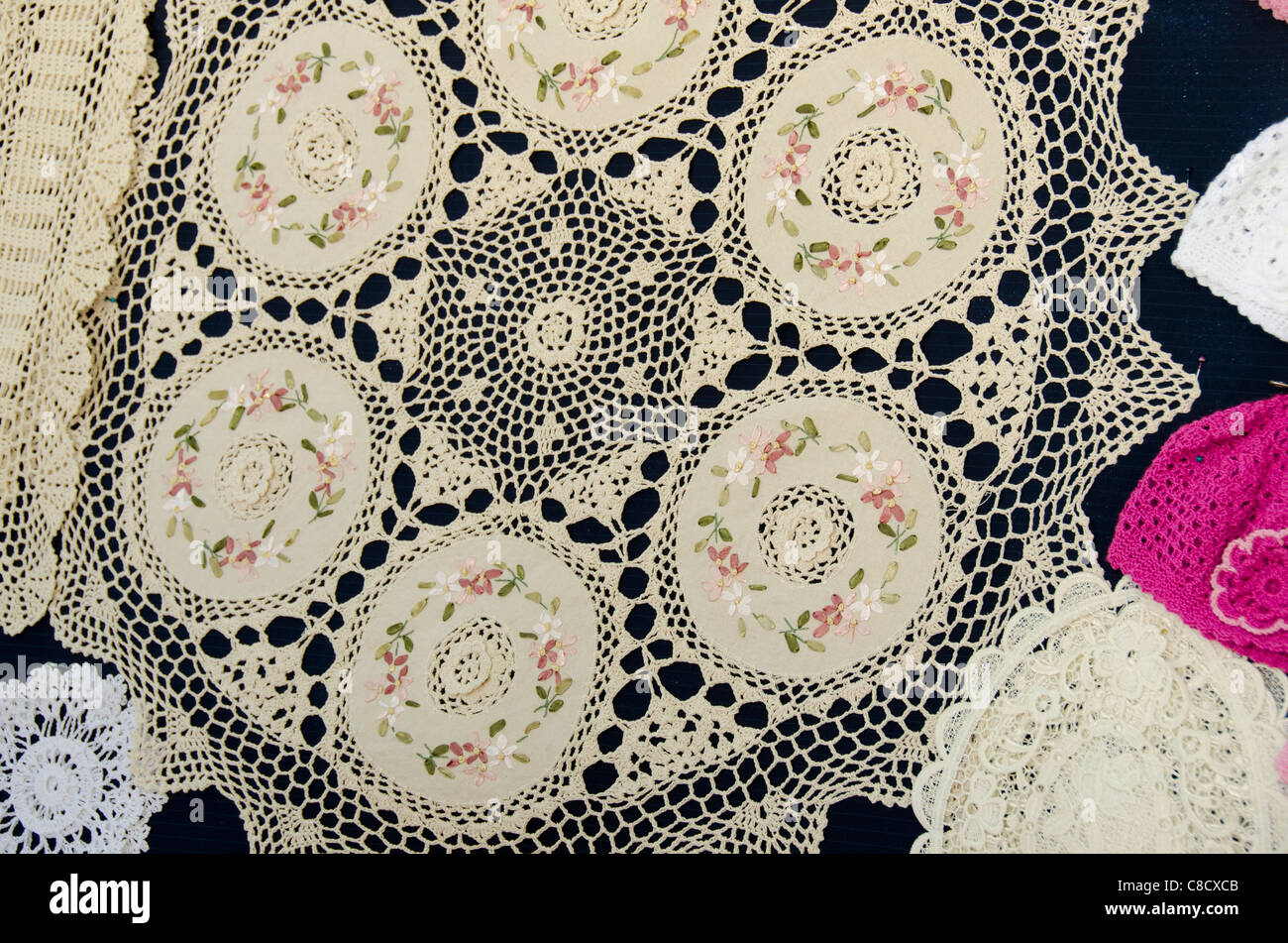 Ukraine, Odessa. Typical Ukrainian textile souvenir handicrafts ...