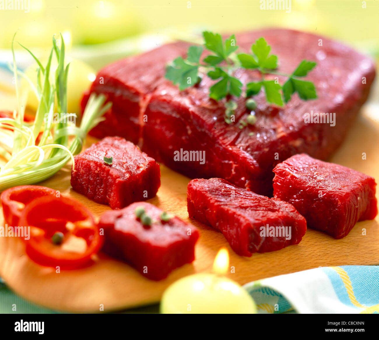 Prime topside of beef Stock Photo - Alamy