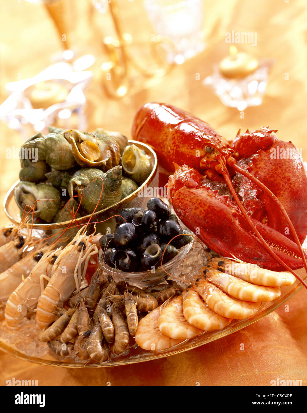 platter of seafood and shellfish Stock Photo - Alamy