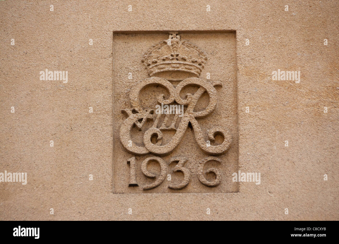 Rare King Edward VIII 1936 monogram on exterior of post office in ...