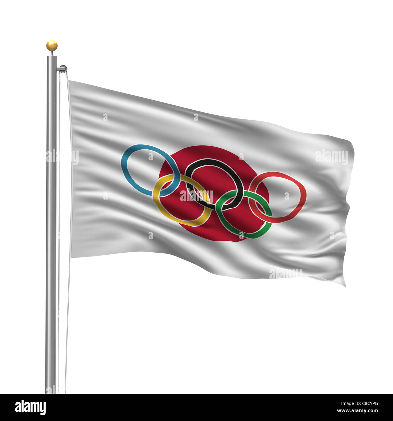 Olympic with japanese flag hi-res stock photography and images - Alamy