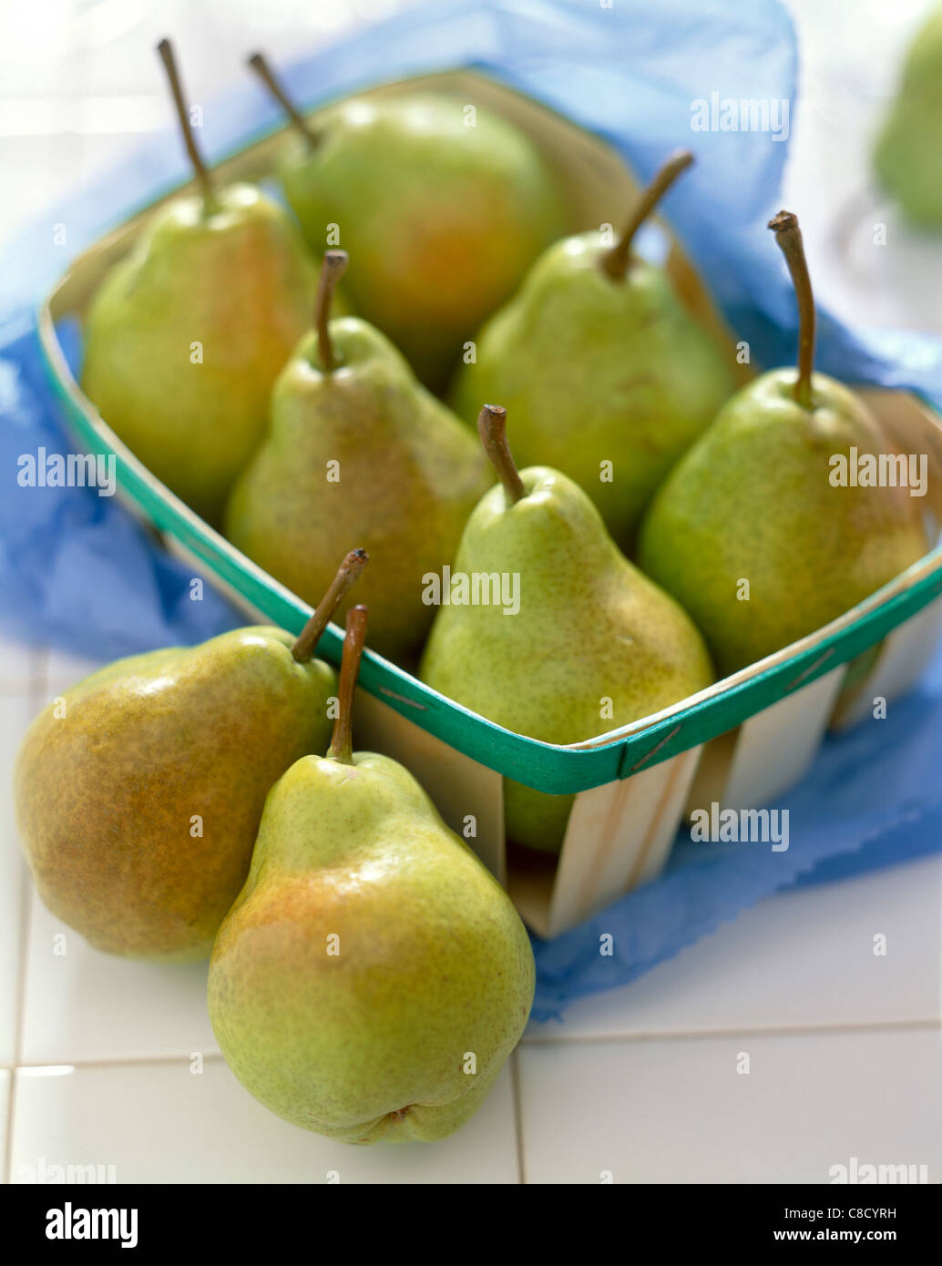 punnet of pears Stock Photo - Alamy