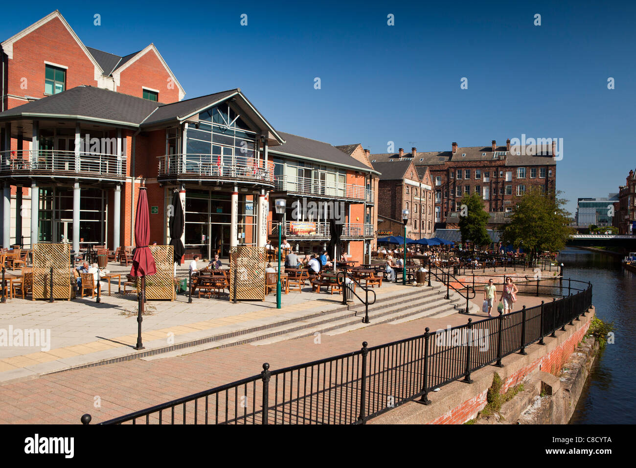 UK, Nottinghamshire, Nottingham, Castle Wharf, Waterfront Bar and ...
