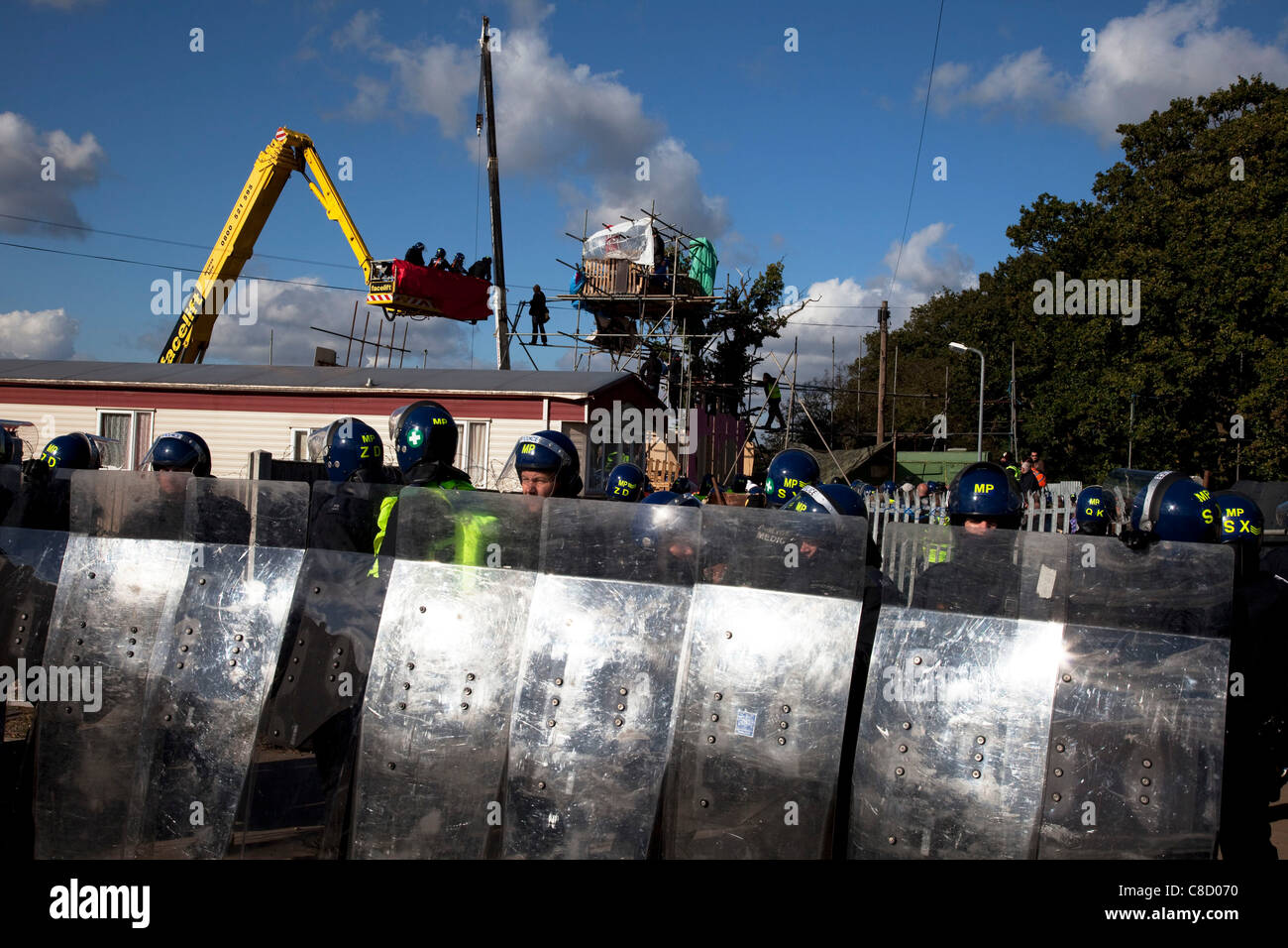 Dale Farm site prior to eviction, a Romany Gypsy and Irish Traveller ...