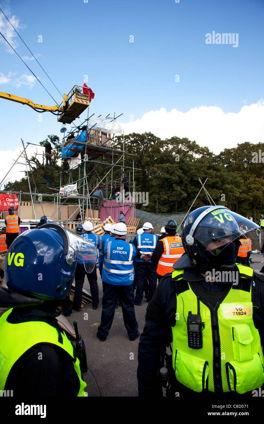 Dale Farm site prior to eviction, a Romany Gypsy and Irish Traveller ...