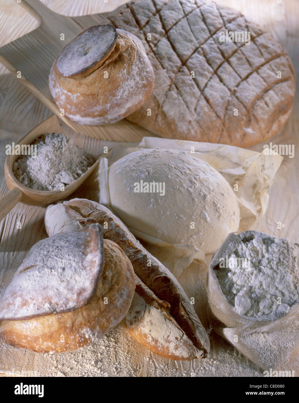 composition of bread Stock Photo - Alamy