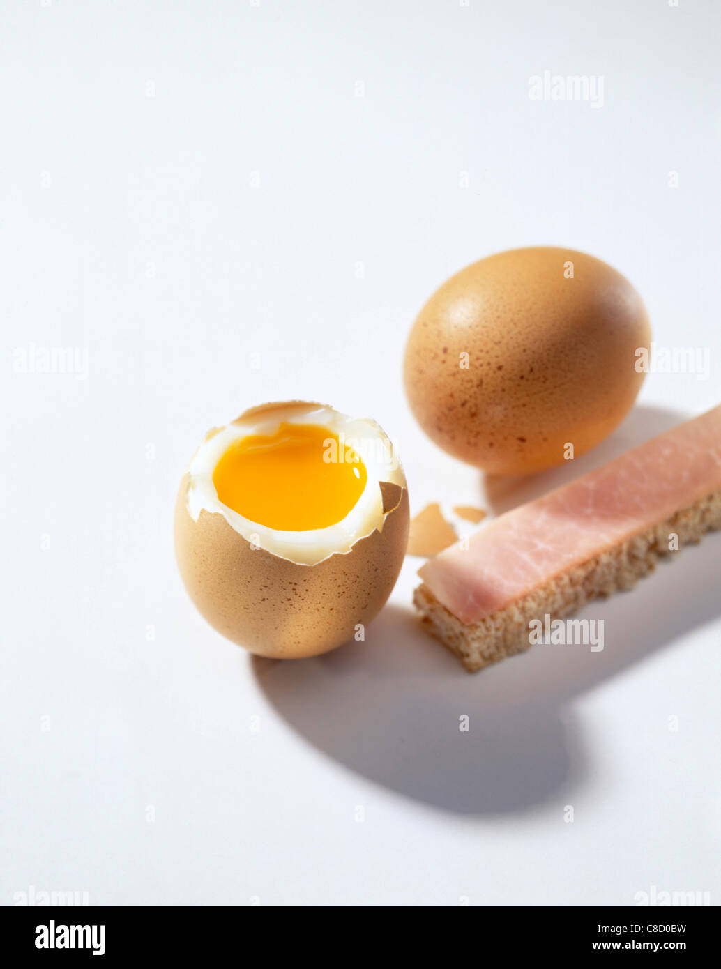 boiled egg and bread soldier Stock Photo - Alamy
