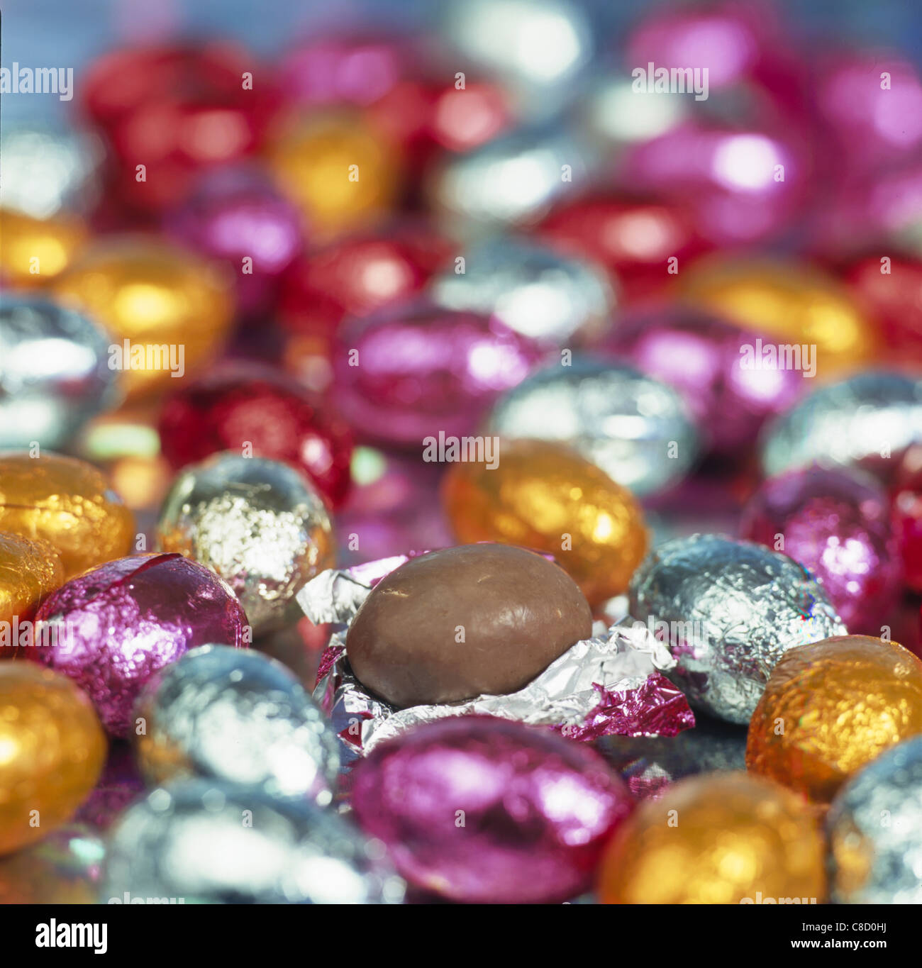 Mini Chocolate Easter Eggs Stock Photo - Alamy
