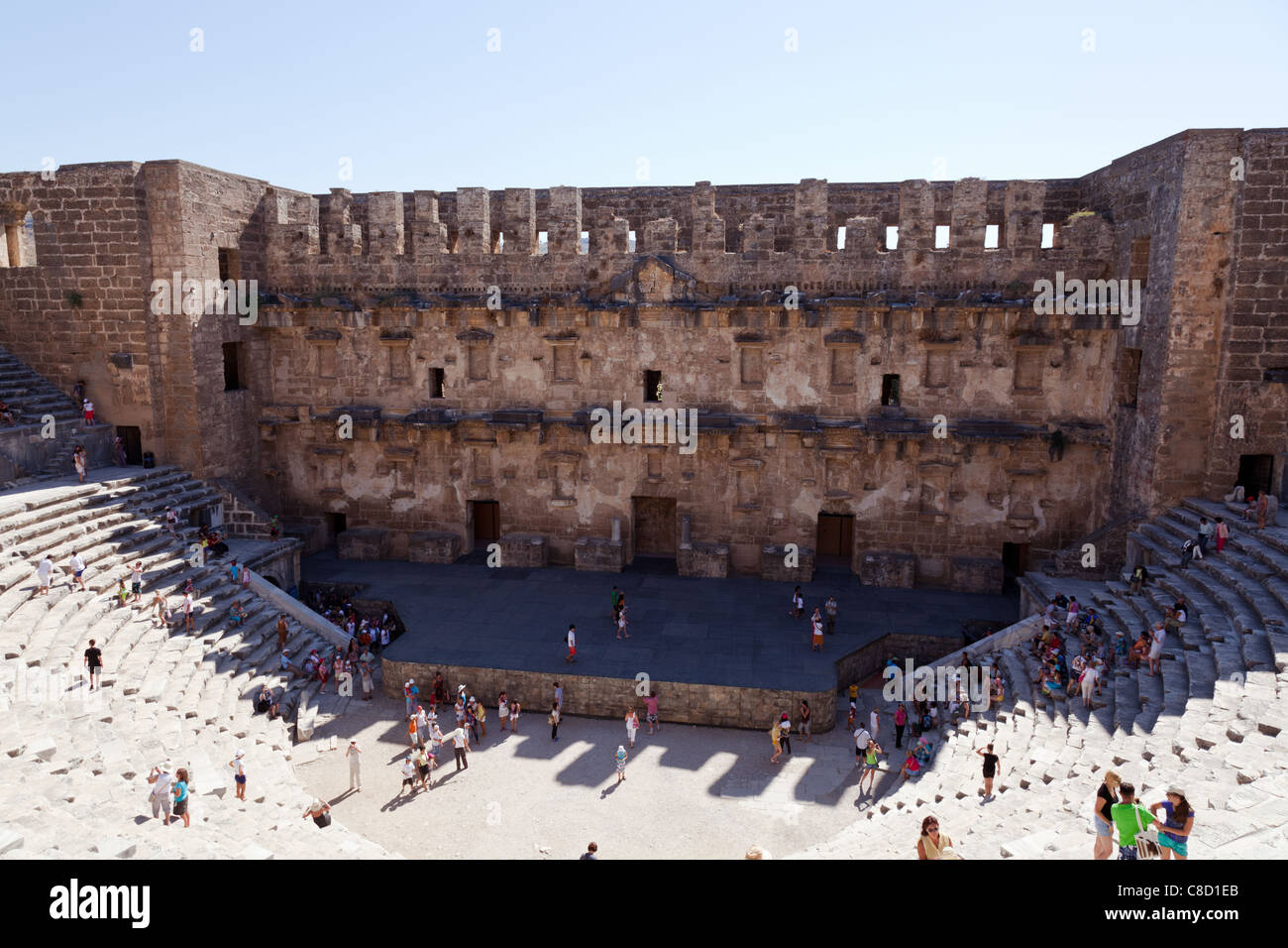 Amphitheatre antalya aspendos turkey hi-res stock photography and ...