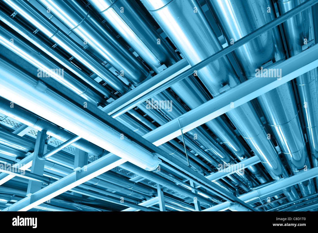 Pipeline, may be used as industrial background Stock Photo - Alamy