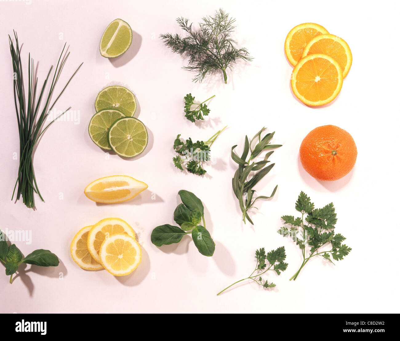 Citrus fruit and herbs Stock Photo - Alamy