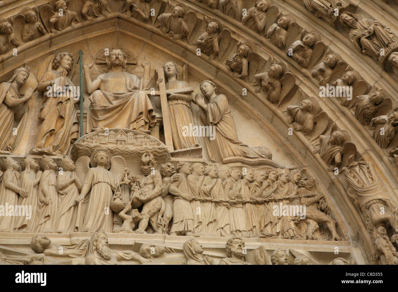 Portal last judgement notre dame hi-res stock photography and images ...