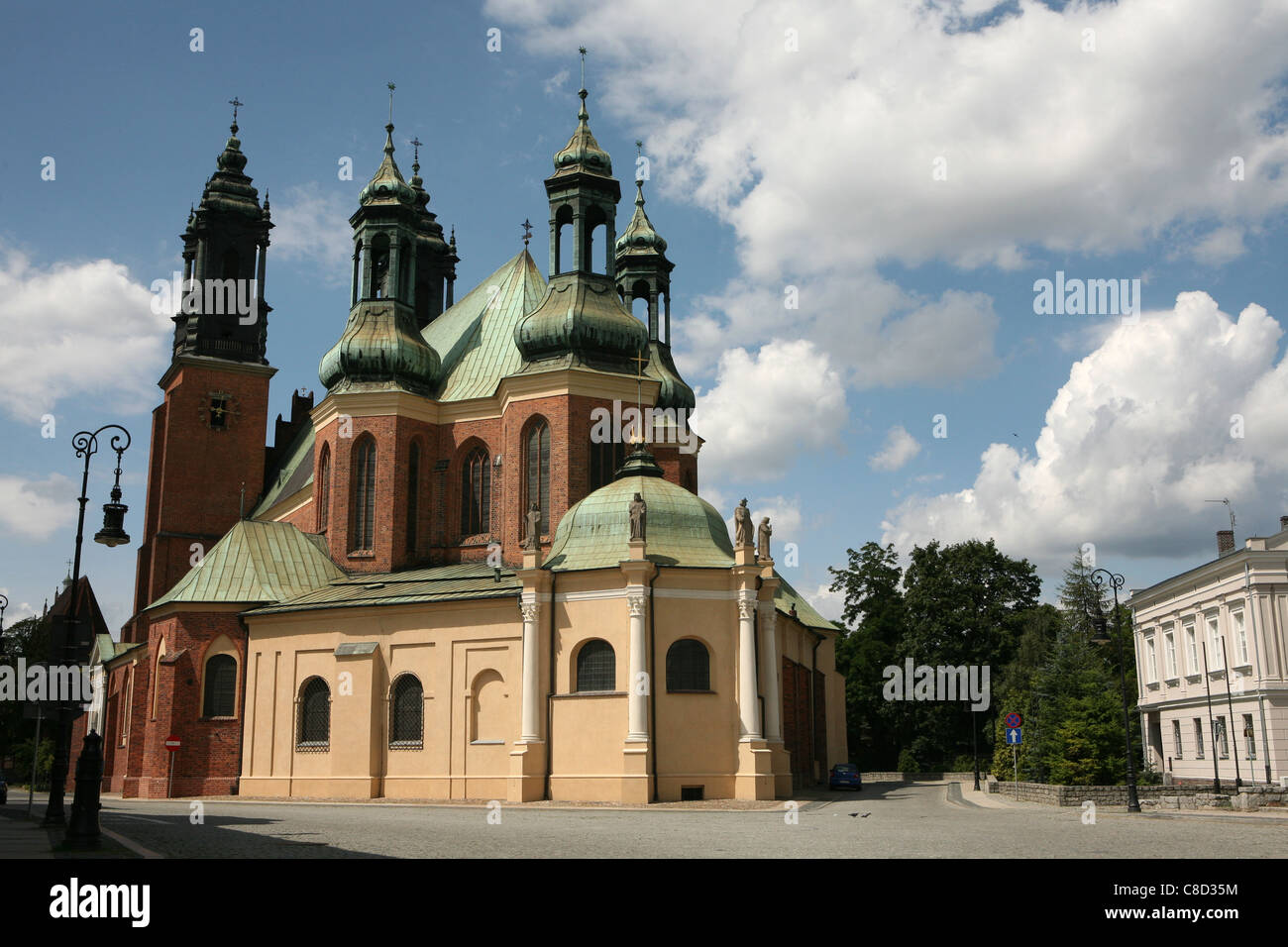 Poznan Cathedral, the burial place of the Piast dynasty, in Poznan ...