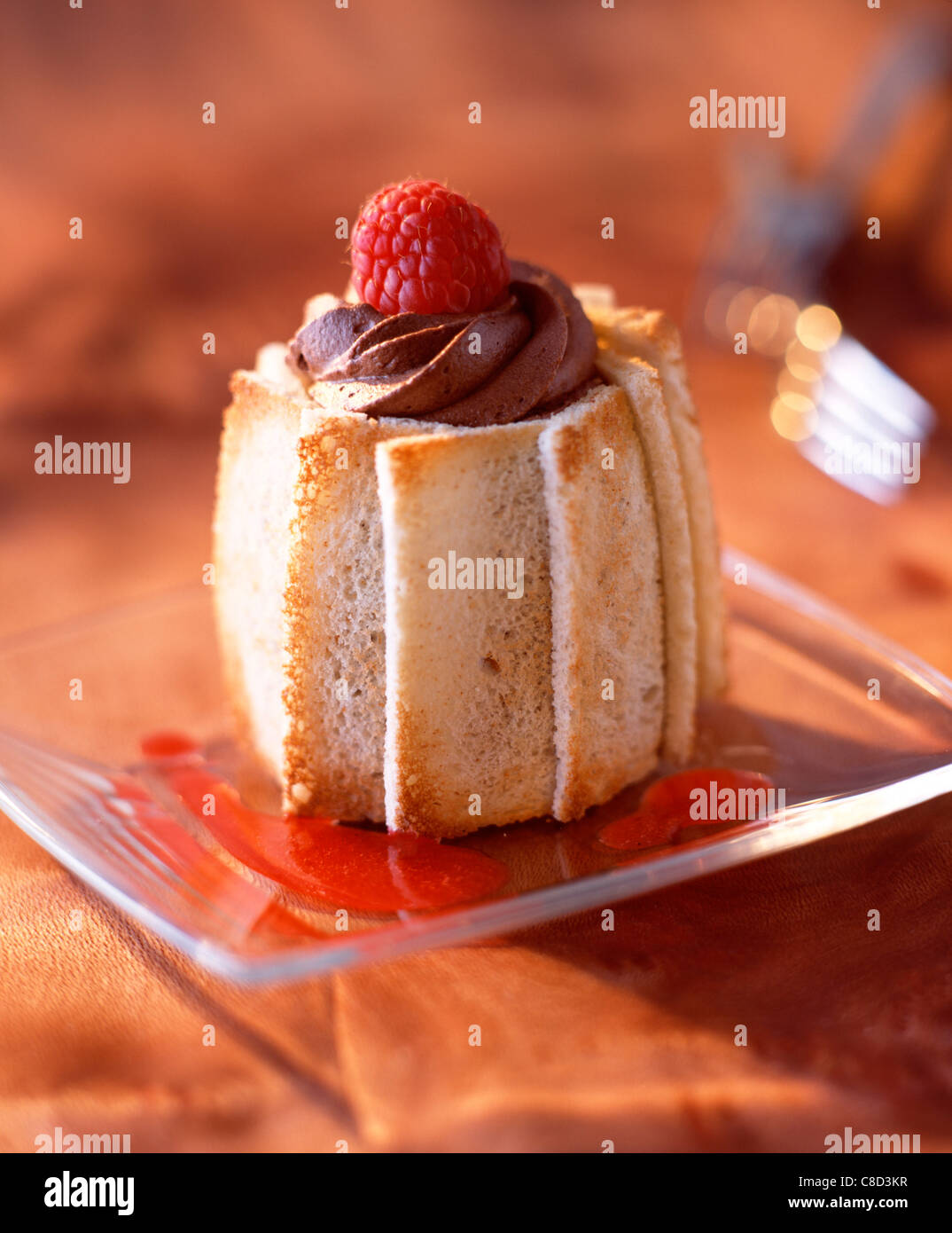 Summer fruit Charlotte Stock Photo - Alamy