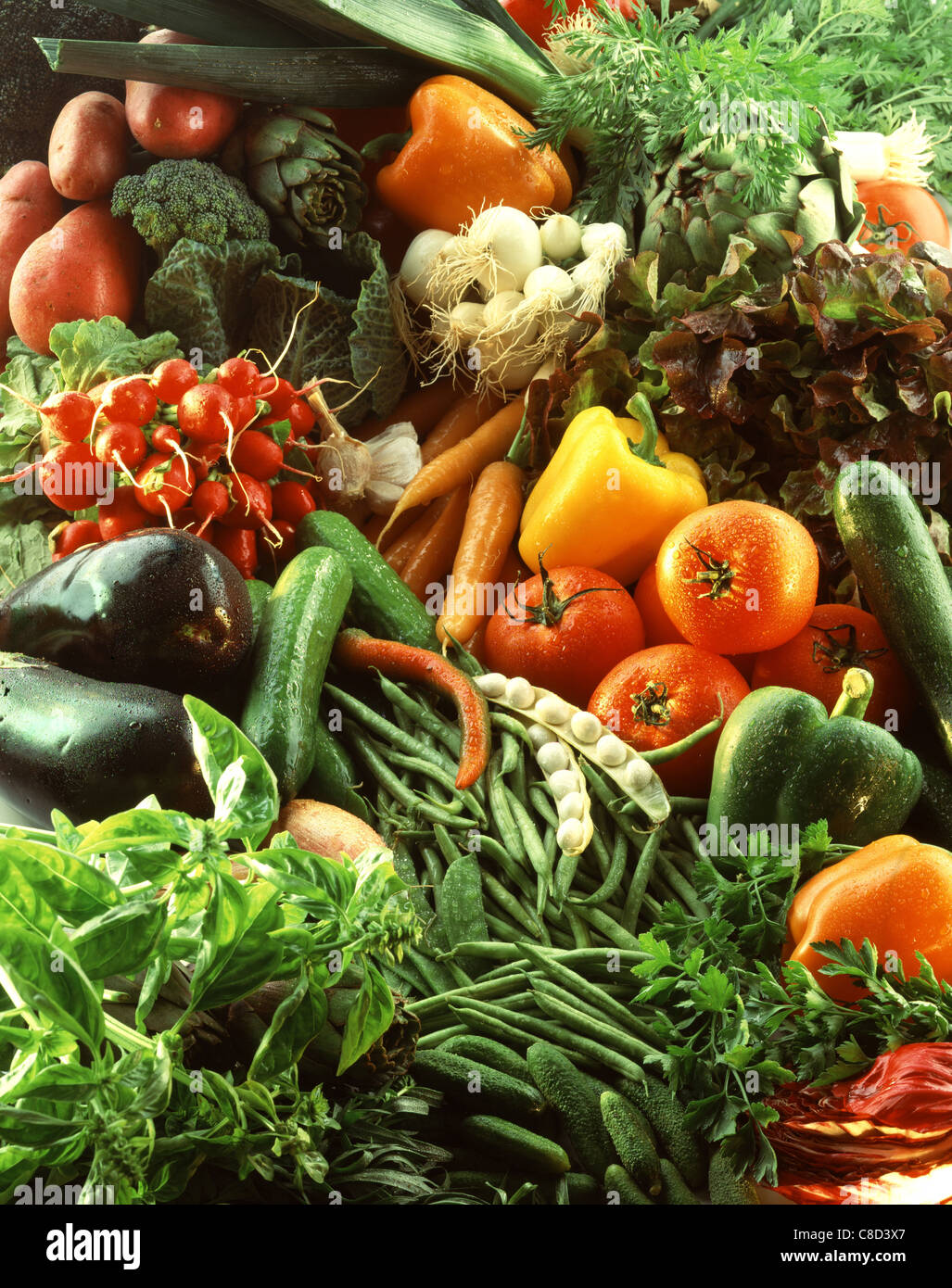 Selection of vegetables Stock Photo - Alamy