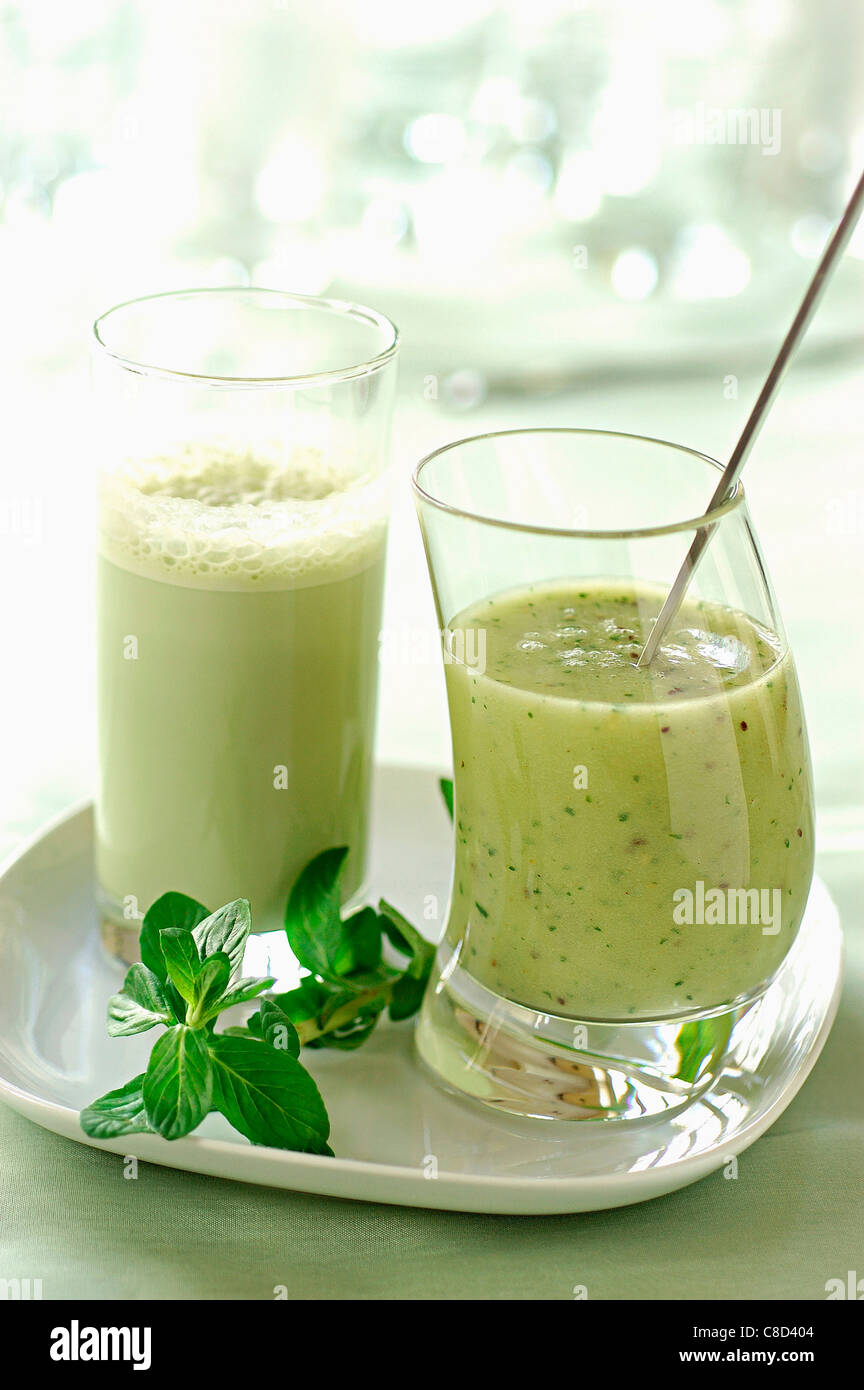 milkshake and smoothies Stock Photo - Alamy