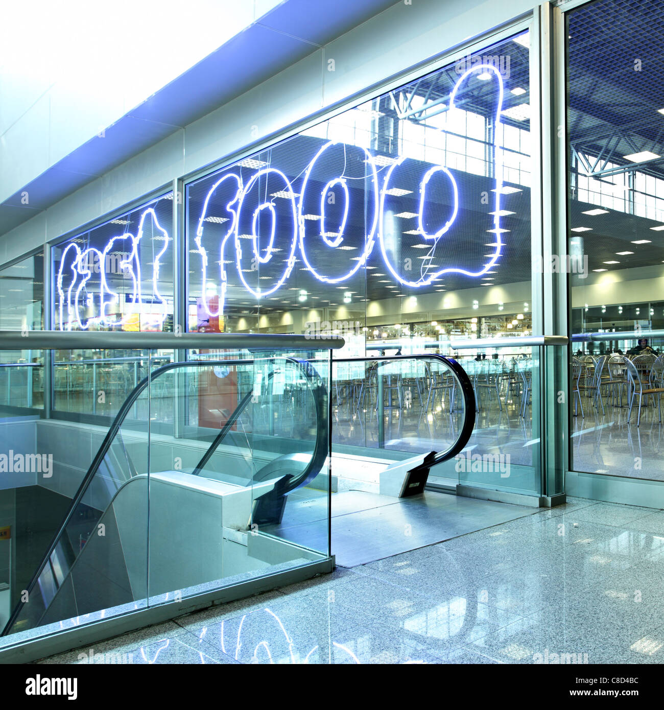 Food court sign shopping mall hi-res stock photography and images - Alamy