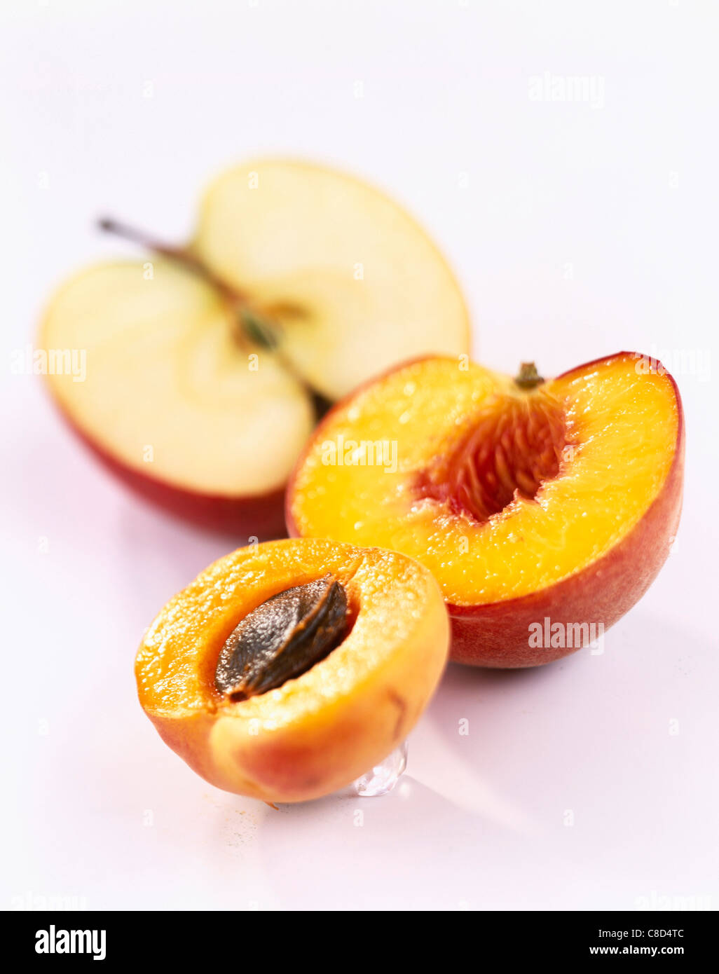 Peach pip hi-res stock photography and images - Alamy