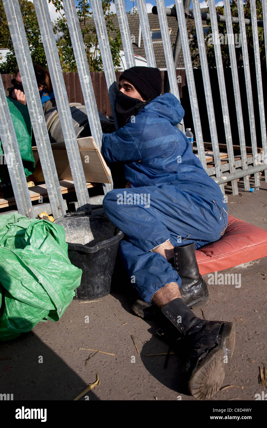 Dale Farm site prior to eviction, a Romany Gypsy and Irish Traveller ...