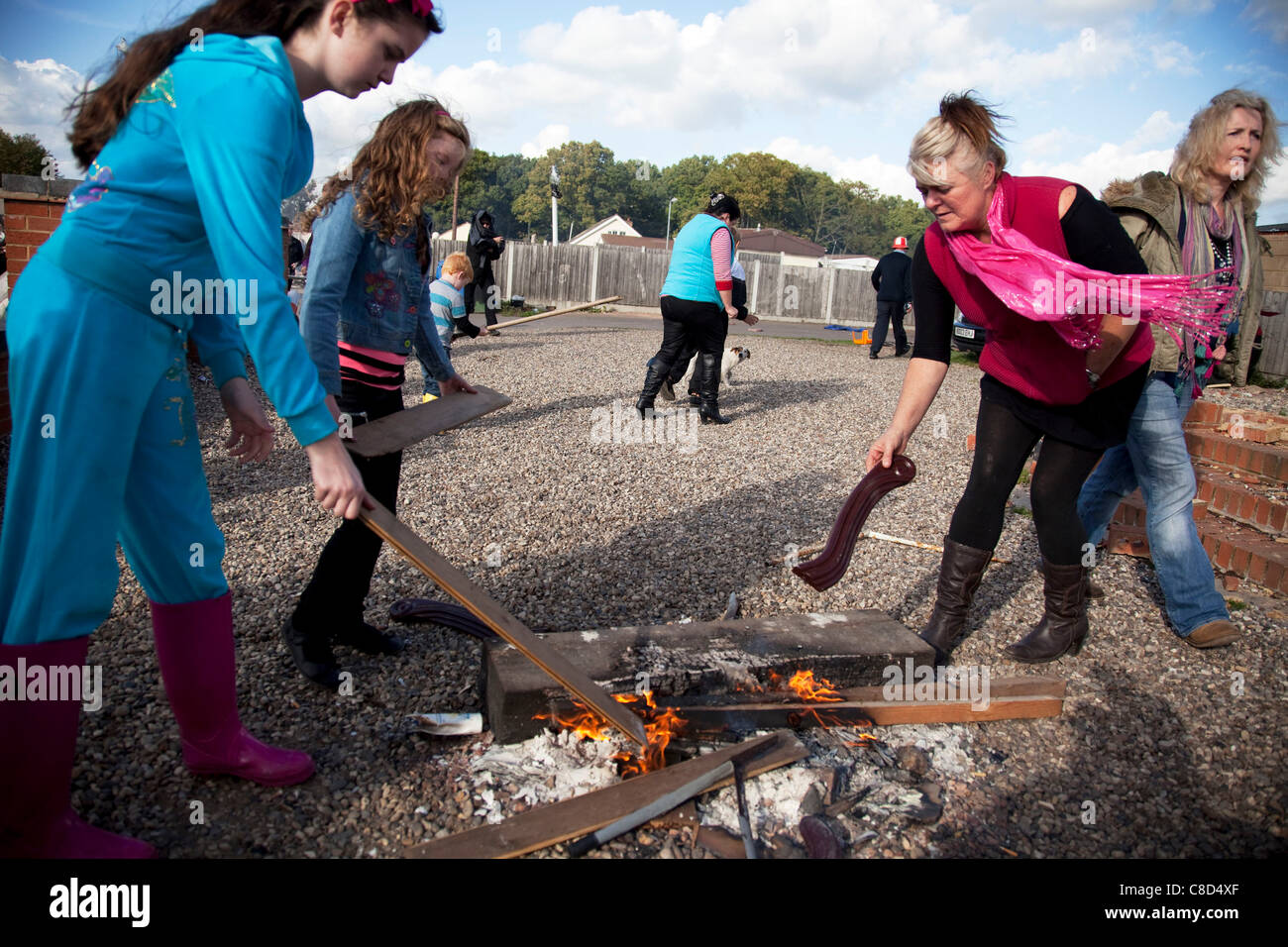 Dale Farm site prior to eviction, a Romany Gypsy and Irish Traveller ...