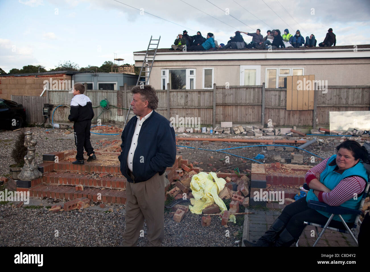 Dale Farm site prior to eviction, a Romany Gypsy and Irish Traveller ...