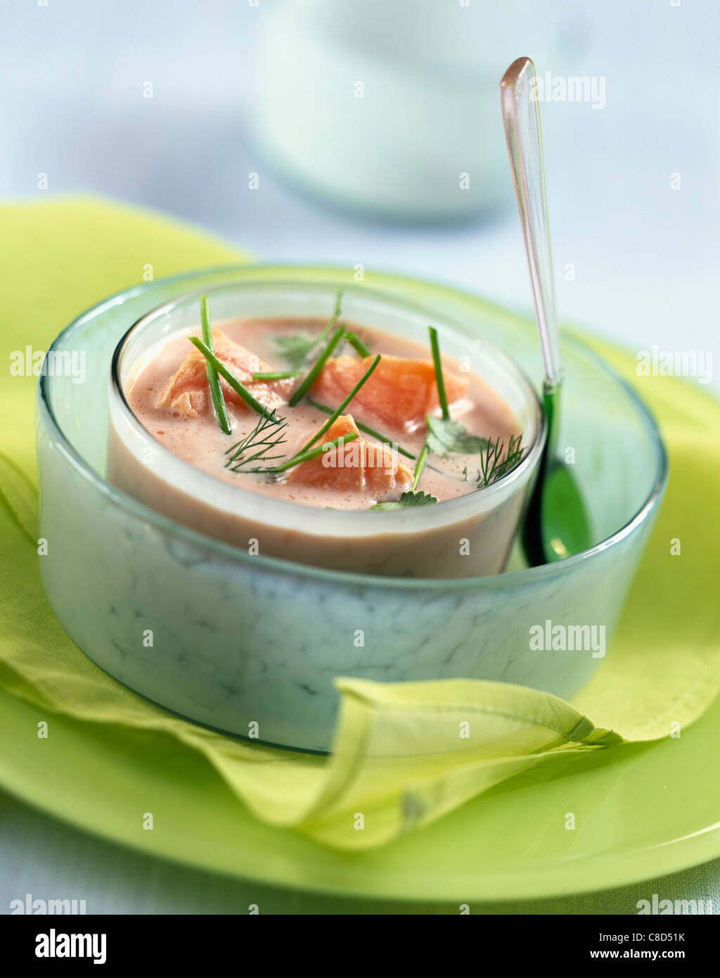 Ouzbek salmon broth Stock Photo - Alamy