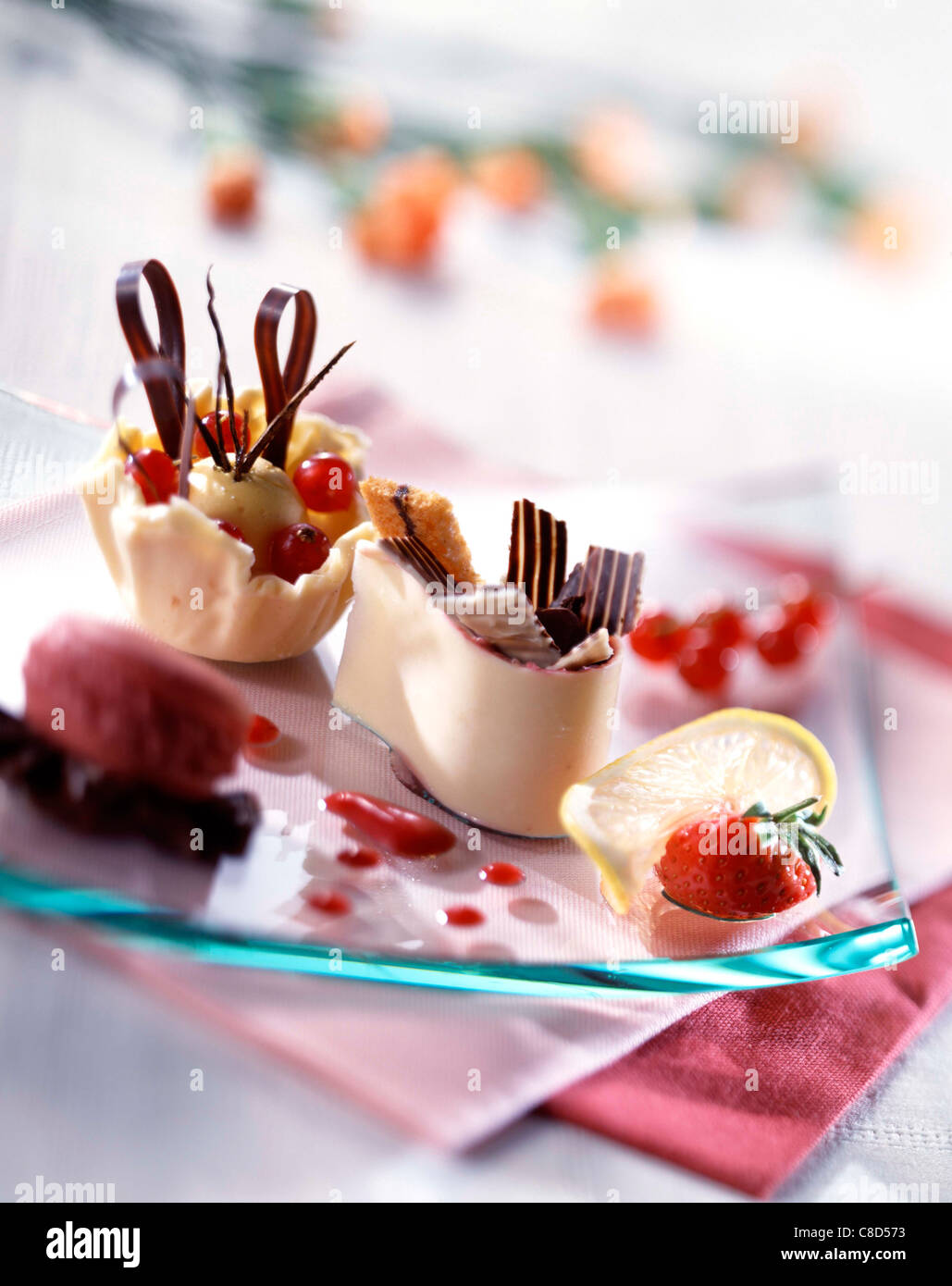 Fancy mini cakes Stock Photo - Alamy