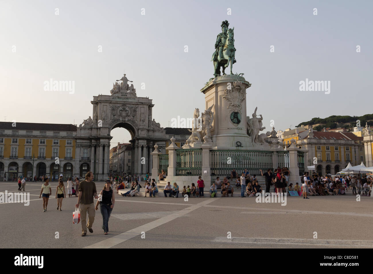 Square praca de comercio hi-res stock photography and images - Alamy