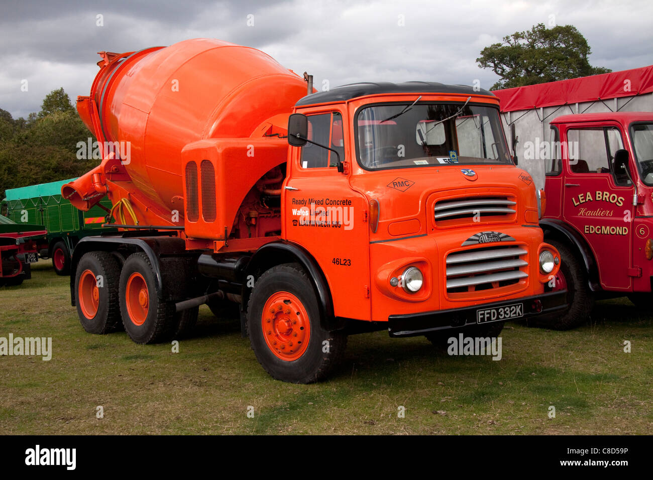 Albion concrete mixer painted in RMC livery Stock Photo - Alamy