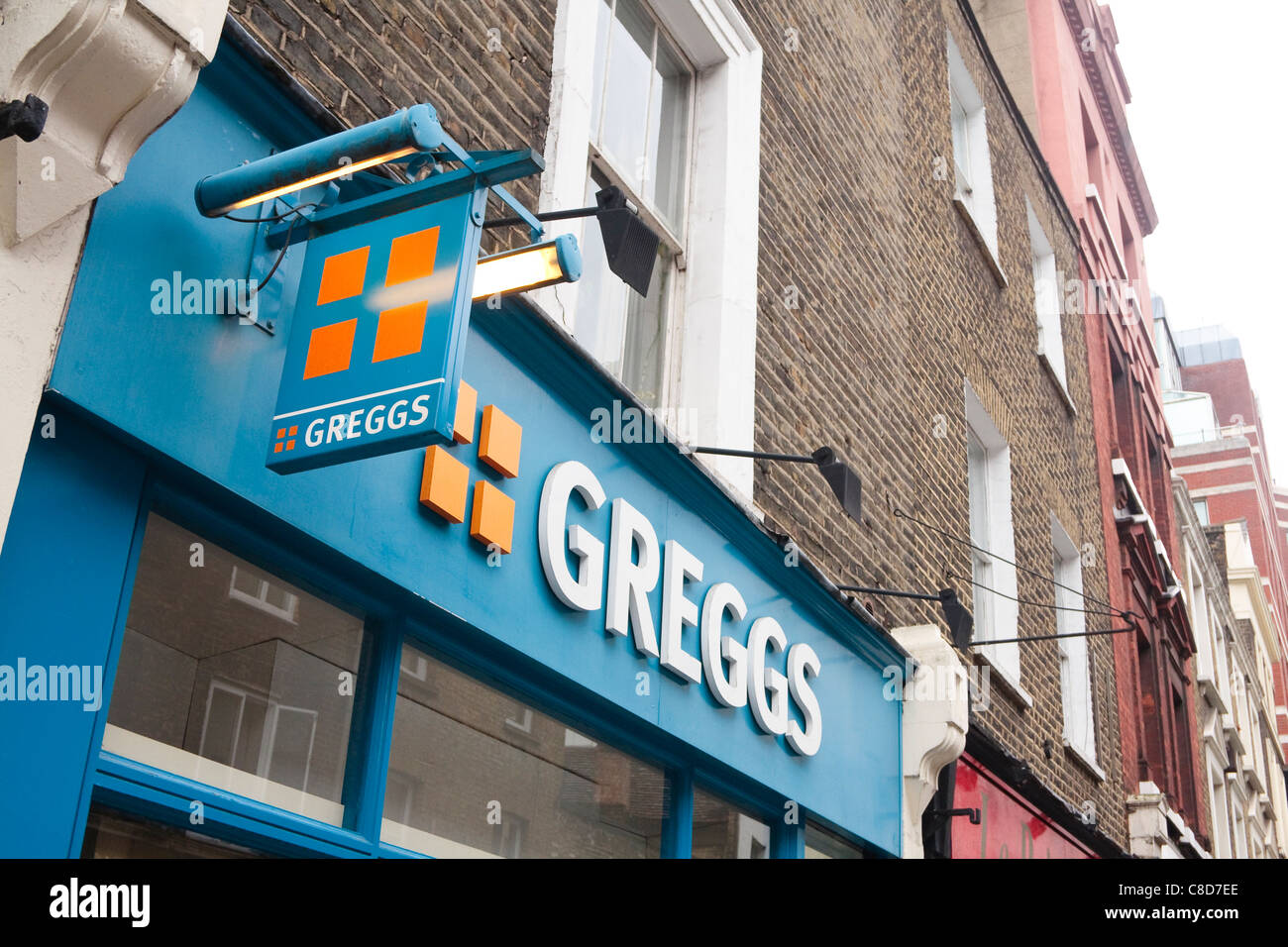 Greggs shop sign hi-res stock photography and images - Alamy